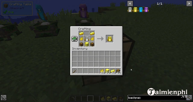 Download Simply Backpacks Mod 1.15.2 - Mod bổ sung balo cao cấp -taimi