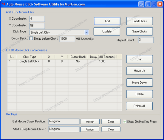Tải Auto Click PC - Tự nhấp chuột cho máy tính nhẹ, nhiều chế độ -taim