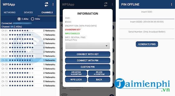 Download WPSApp Cho Android - Kiểm tra bảo mật mạng bằng giao thức WPS