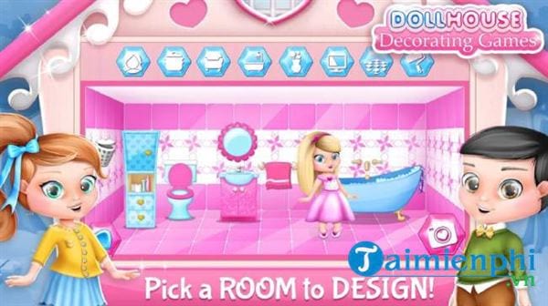 Download Dollhouse Decorating Games Cho iPhone - Game trang trí ngôi n