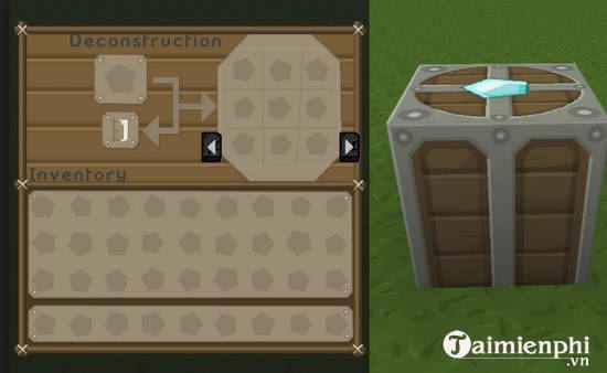 Tải Deconstruction Table Mod - Download mod game phân giải vật phẩm tr