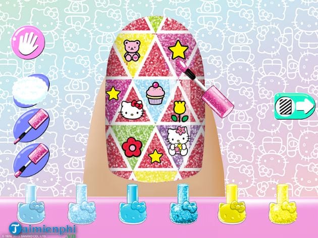 Tải Hello Kitty Nail Salon game mô phỏng cho Android, iPhone, game làm