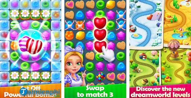 Tải Candy Smash Mania game câu đố match-3 cho Android, iPhone -taimien