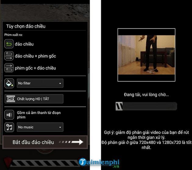Tải Reverse Movie FX, Ứng dụng tạo video đảo ngược trên điện thoại And