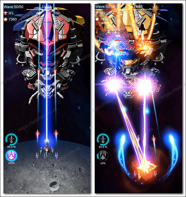 Tải game Wing Fighter - Game hành động bắn máy bay trên điện thoại -ta