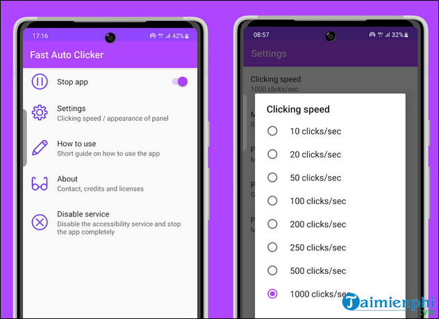 Tải Fast Auto Clicker, App tự động chạm màn hình trên thiết bị Android