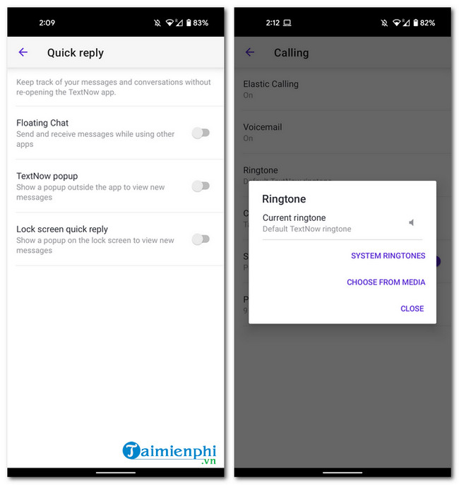 Tải Textnow apk, ứng dụng nhắn tin, gọi điện không giới hạn -taimienph