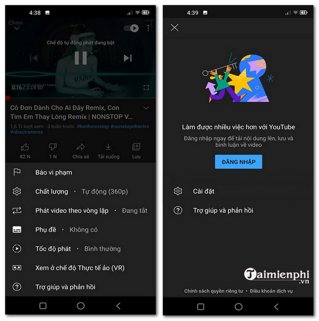 Tải YouTube Vanced APK, xem Youtube tắt màn hình, chặn quảng cáo -taim