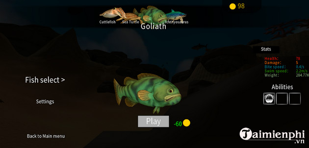 Download 3D Fish Growing Cho iPhone - Game cá lớn nuốt cá bé -taimienp