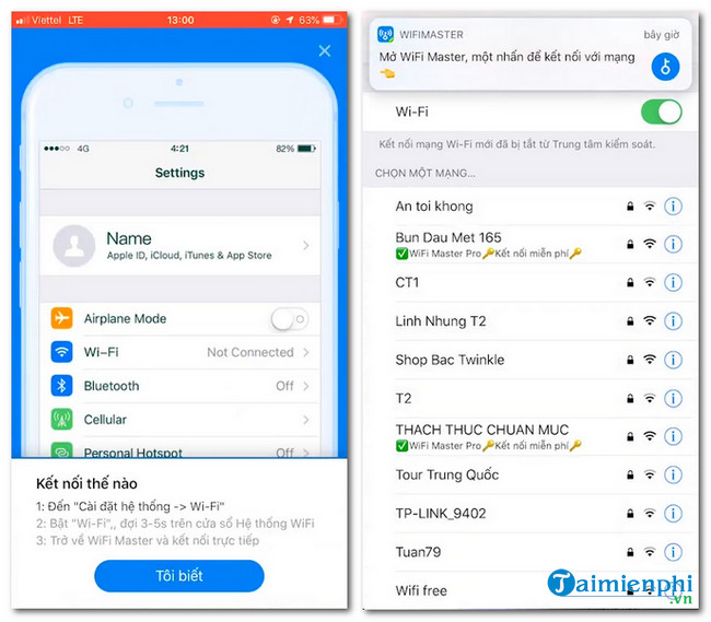 WiFi Master Pro ứng dụng truy cập wifi miễn phí mọi lúc mọi nơi -taimi