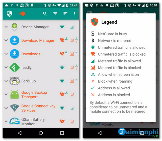 Download NetGuard - Ứng dụng chặn truy cập internet không cần root -ta