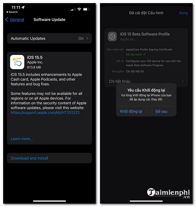 Download iOS 15.5 - Hệ điều hành cho iPhone, iPad, iPod Touch -taimien