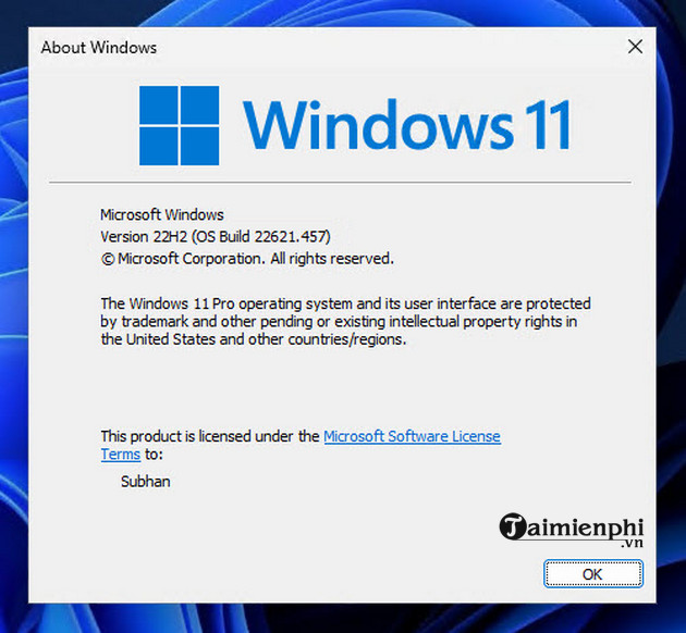 Download Windows 11 build 22621.457 - Bản cập nhật Win 11 mới -taimien