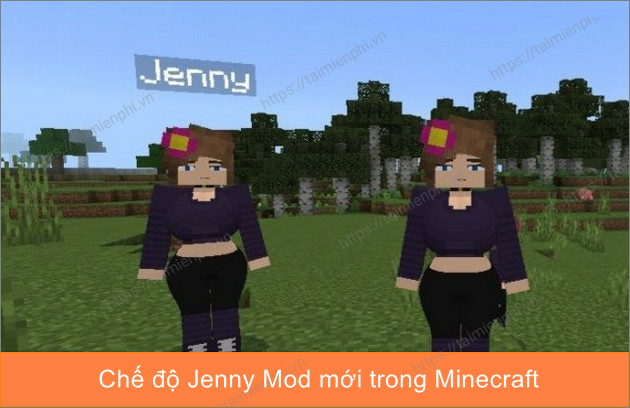 Tải Jenny Mod 1.21, 1.20, 1.19 – Mod bạn gái ảo Ellie, Bia, Allie, Gob