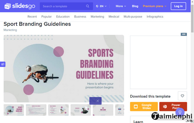 Slidesgo - Trang Web Slide miễn phí cho PowerPoint -taimienphi.vn