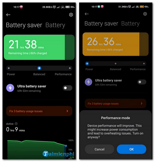 Tải Battery and Performance - Phần mềm tối ưu và tiết kiệm pin hiệu qu
