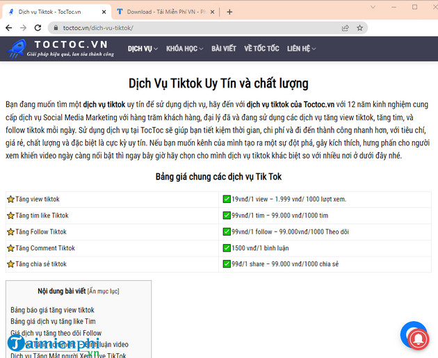 Tải Toctoc - Tăng tương tác, tăng follow cho video Tiktok uy tín, chất