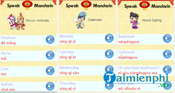 Download Chinese Mandarin Language Cho Android - Học phát âm, từ vựng