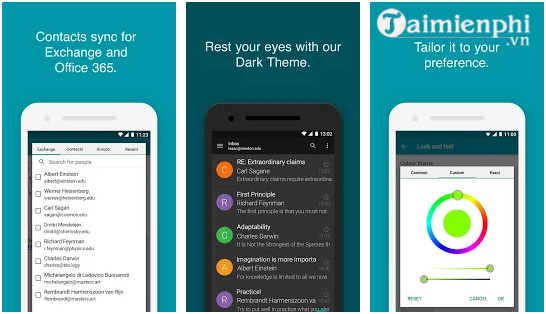 Download Aqua Mail Cho Android - Quản lý, đồng bộ email -taimienphi.vn