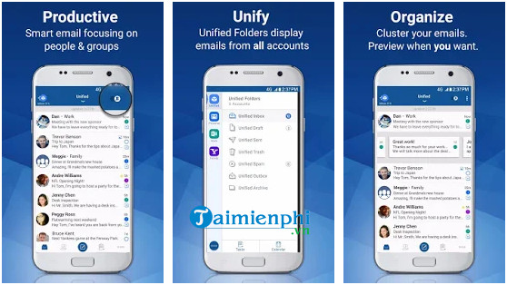 Download Email Blue Mail Cho Android - Quản lý email, chặn thư rác -ta