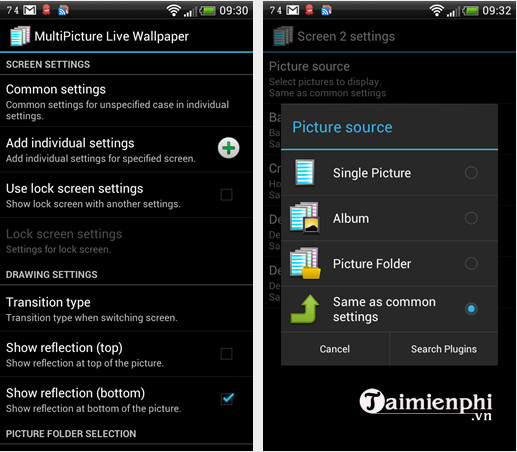 Download MultiPicture Live Wallpaper Cho Android - Tạo hình nền động k