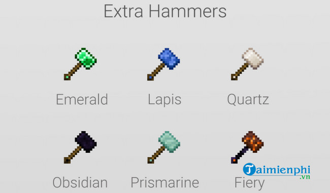 Vanilla Hammer Mod – Minecraft Vanilla Hammers Mod – REMOEQ
