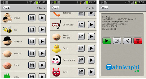 Download Voice Changer AndroidRock Cho Android - Ứng dụng thay đổi giọ