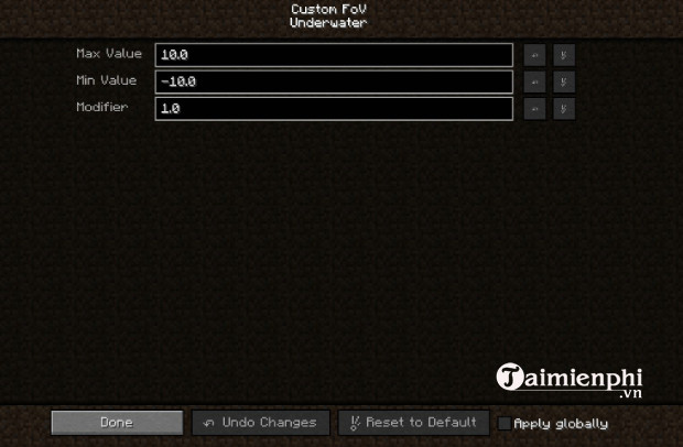 Download Custom FoV Mod 1.14.4 - Mod Minecraft tùy chỉnh phạm vi quan