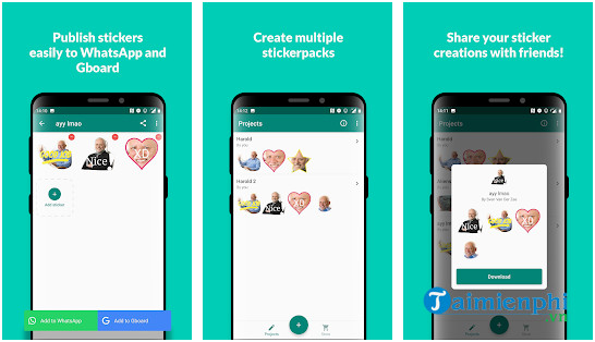 Download Sticker Studio Cho Android - Ứng dụng tạo sticker cho WhatsAp