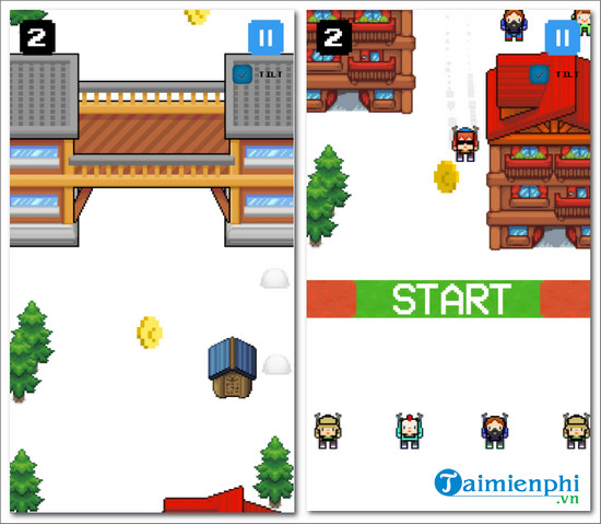 Download Retro Ski 3000 Cho iOS - Game trượt tuyết phong cách retro đẹ