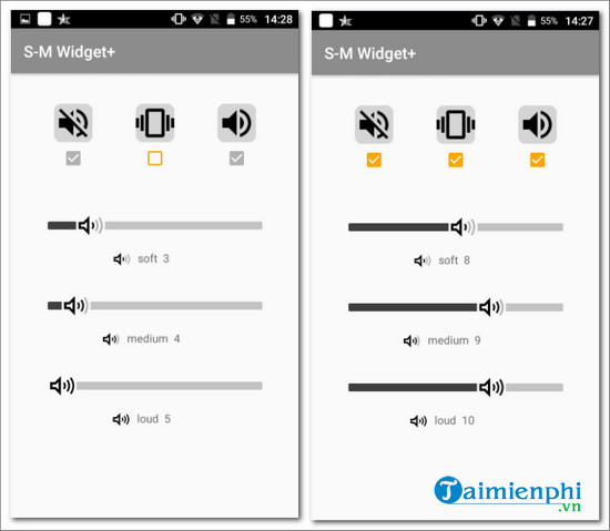 Download Sound Mode Widget Plus Cho Android - Tạo widget điều chỉnh âm