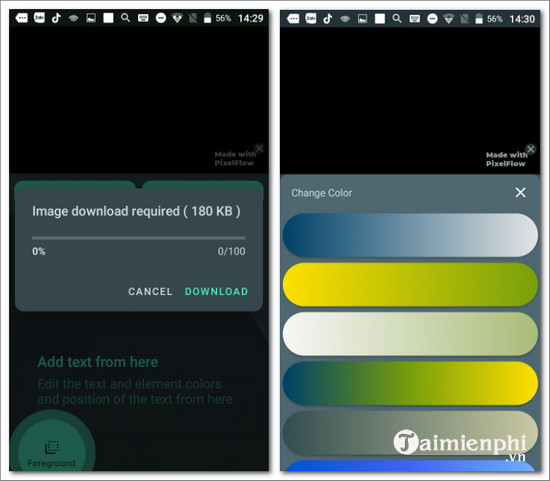 Download PixelFlow Cho Android - Tạo video giới thiệu, quảng cáo -taim