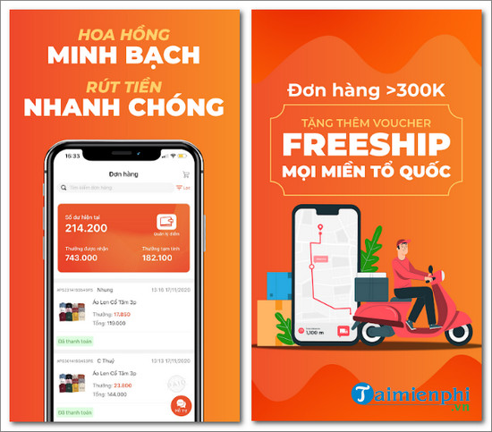 Tải Cuccu cho Android, iPhone - Nền tảng bán hàng dành cho cộng tác vi