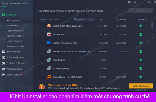 Tải IObit Uninstaller 13.5.0 - Phần mềm gỡ cài đặt ứng dụng máy tính