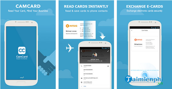 CamCard cho Android, iPhone - Trình đọc danh thiếp điện tử -taimienphi
