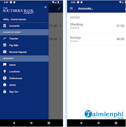 Download Southern Bank Mobile Banking Cho Android - Giao dịch qua tài