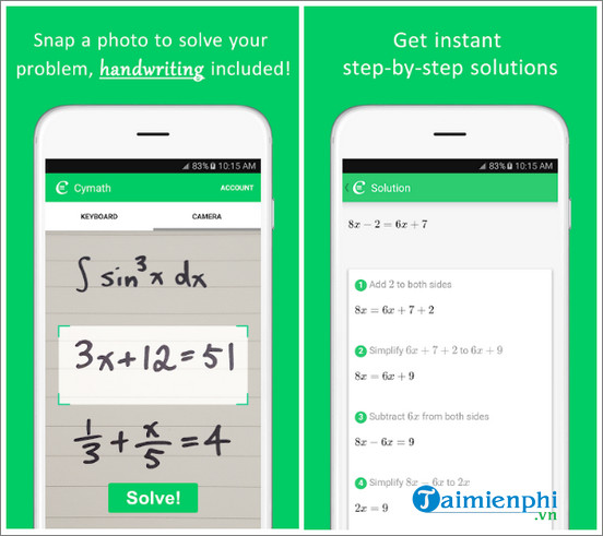 Cymath Cho Android IPhone ng D ng Gi i B i T p Qua nh Ch p i n T