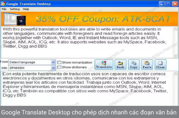 Download Google Translate Desktop 2.1.92 - Dịch thuật chính xác, hỗ tr