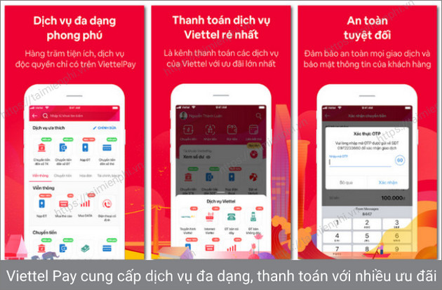 Tải ViettelPay 2023 - Ví điện tử Viettel Pay, Chuyển tiền, Thanh toán