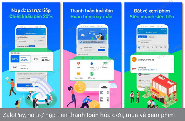 ZaloPay - Zalo Pay, thanh toán tiền điện, nước, internet, truyền hình
