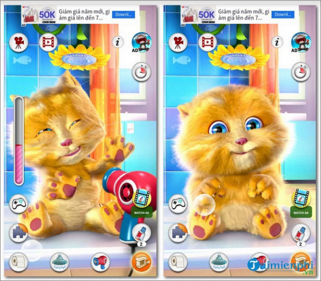 Tải Talking Ginger - Download Game mô phỏng nuôi pet trên Android, iPh