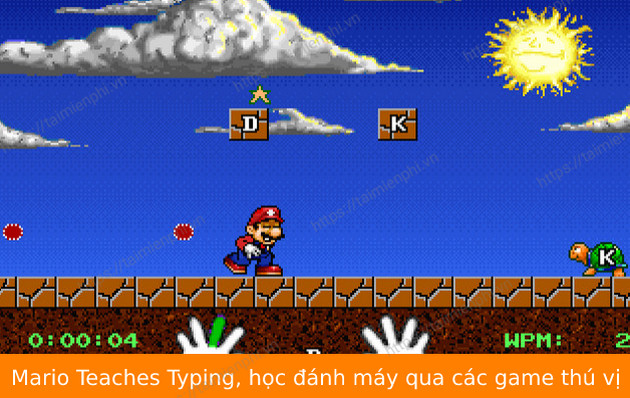 Download Mario Teaches Typing - Luyện gõ 10 ngón trên Win 10 bằng game