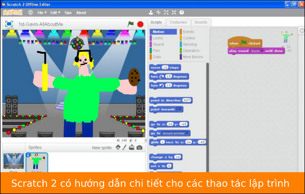 Download Scratch 2 Offline Editor Cho Mac - Phần mềm lập trình, viết c