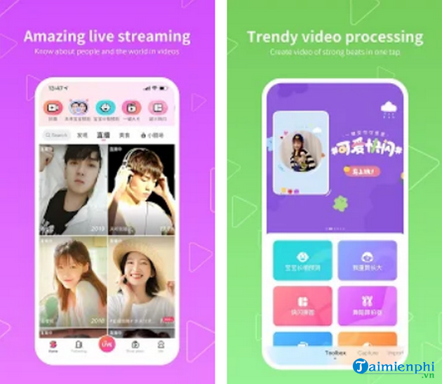 Meipai cho Android, iPhone - Cắt dán, thêm sticker cho video -taimienp