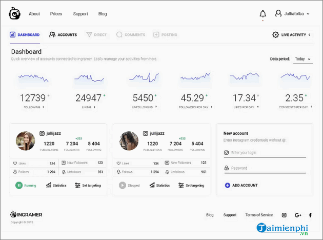 Download Ingramer Mới nhất - Tăng tương tác cho tài khoản Instagram -t