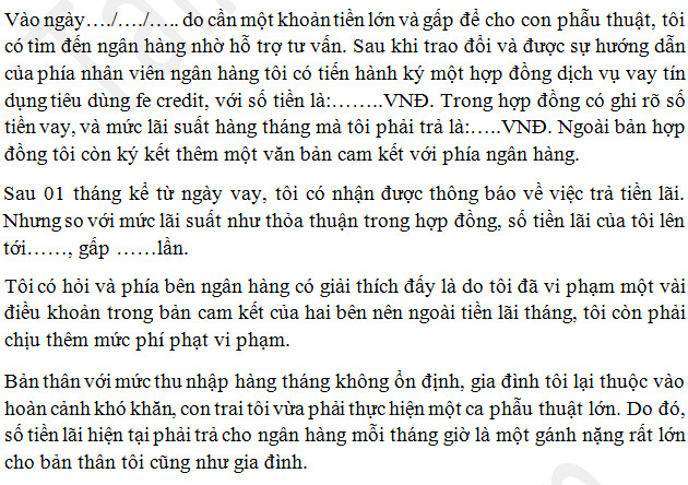 Tải mẫu đơn xin giảm lãi suất ngân hàng mới nhất -taimienphi.vn