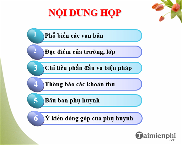 Download Mẫu PowerPoint họp phụ huynh 2025 - Slide cho giáo viên họp p