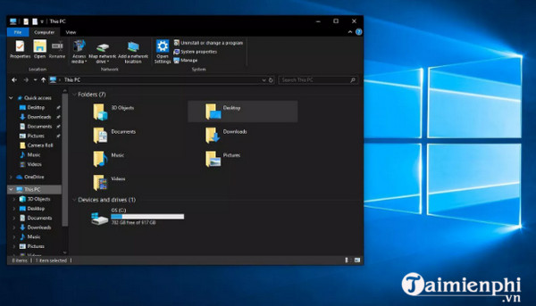 Download Windows 10 October 2018 1809 64bit - Phiên bản Windows 10 tối