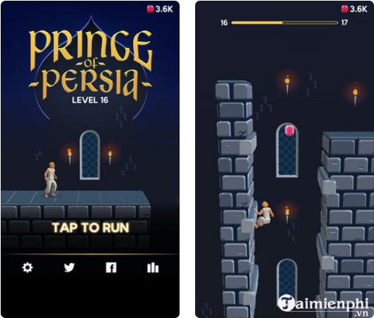 Tải Prince of Persia Escape, game chạy bất tận cho Android, iPhone -ta