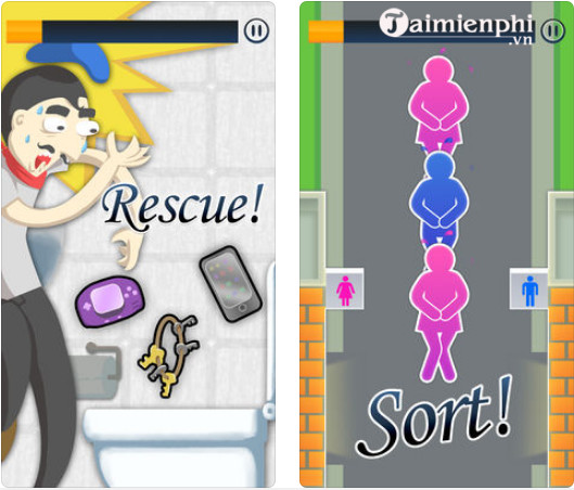 Download Toilet Time cho Android - Trải nghiệm bộ sưu tập minigame độc